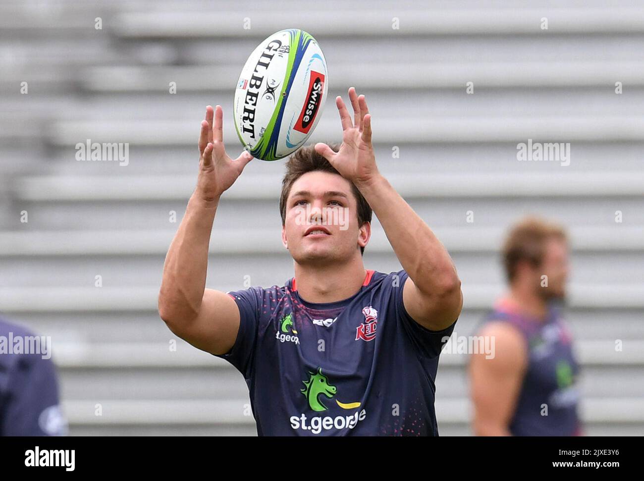 Queensland Reds player Michael Gunn is seen during training in Brisbane ...