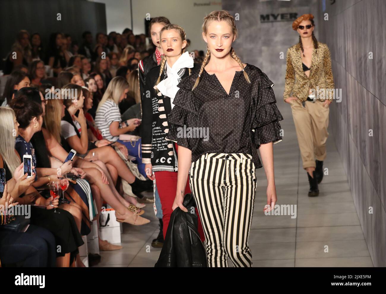 Models on the catwalk for the Myer Street Style and Australian Designer ...