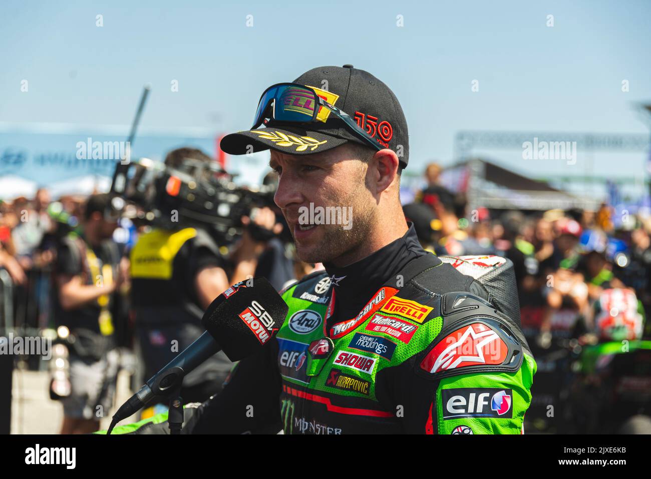 Jonathan Rea Super Bike Round Misano 2022 Stock Photo - Alamy