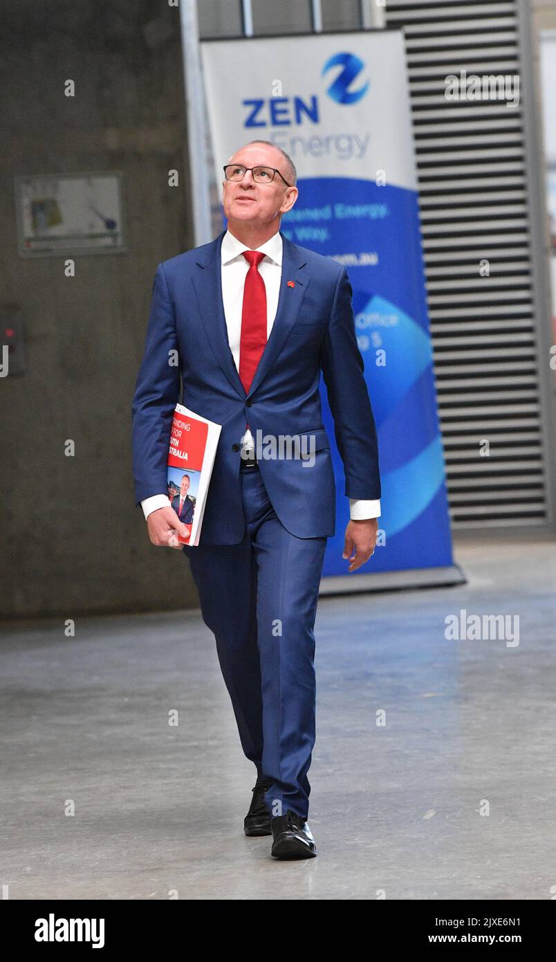 South Australian Premier Jay Weatherill is seen arriving at TAFE SA in ...