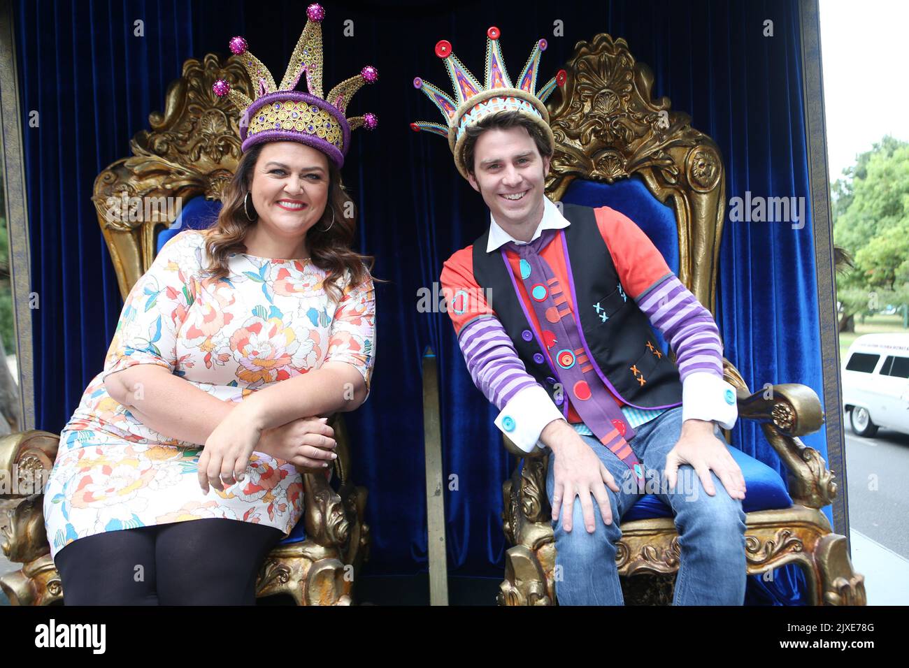 TV presenter Jimmy Giggle (right) and radio and TV presenter Chrissie ...