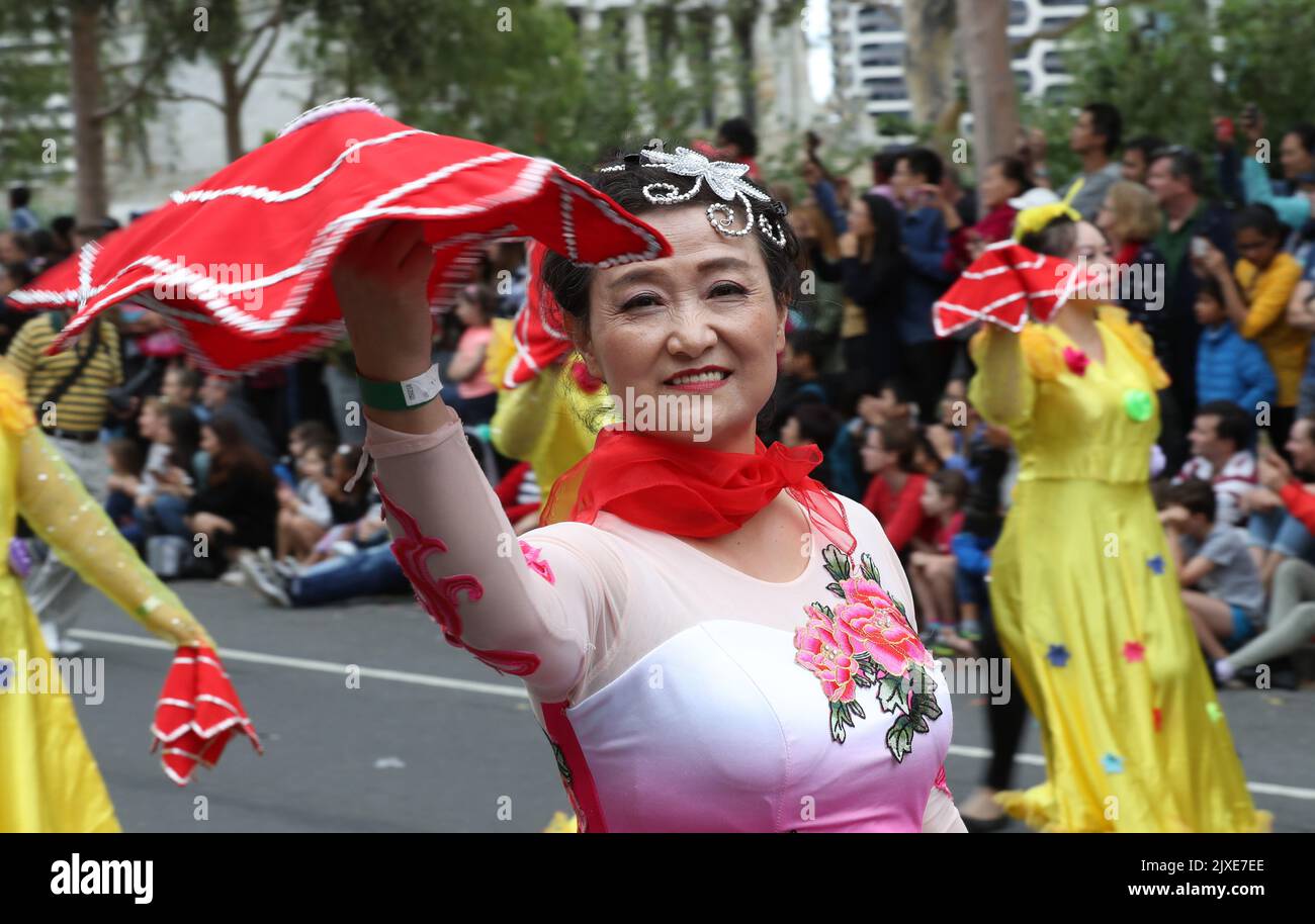 Participants in the 2018 Moomba parade in Melbourne, Monday, March 12 ...
