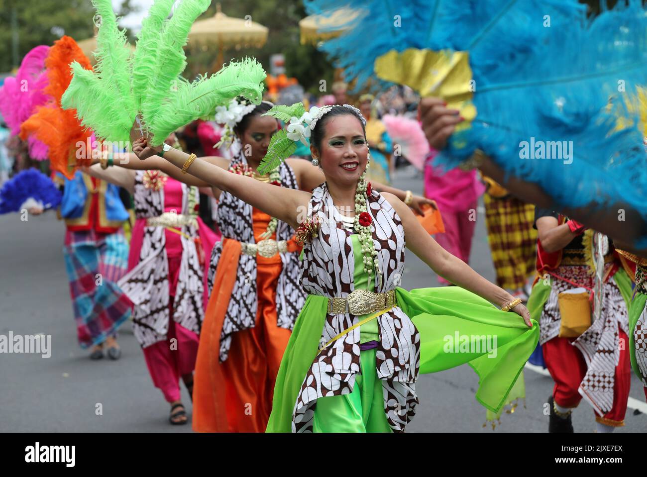 Participants in the 2018 Moomba parade in Melbourne, Monday, March 12 ...