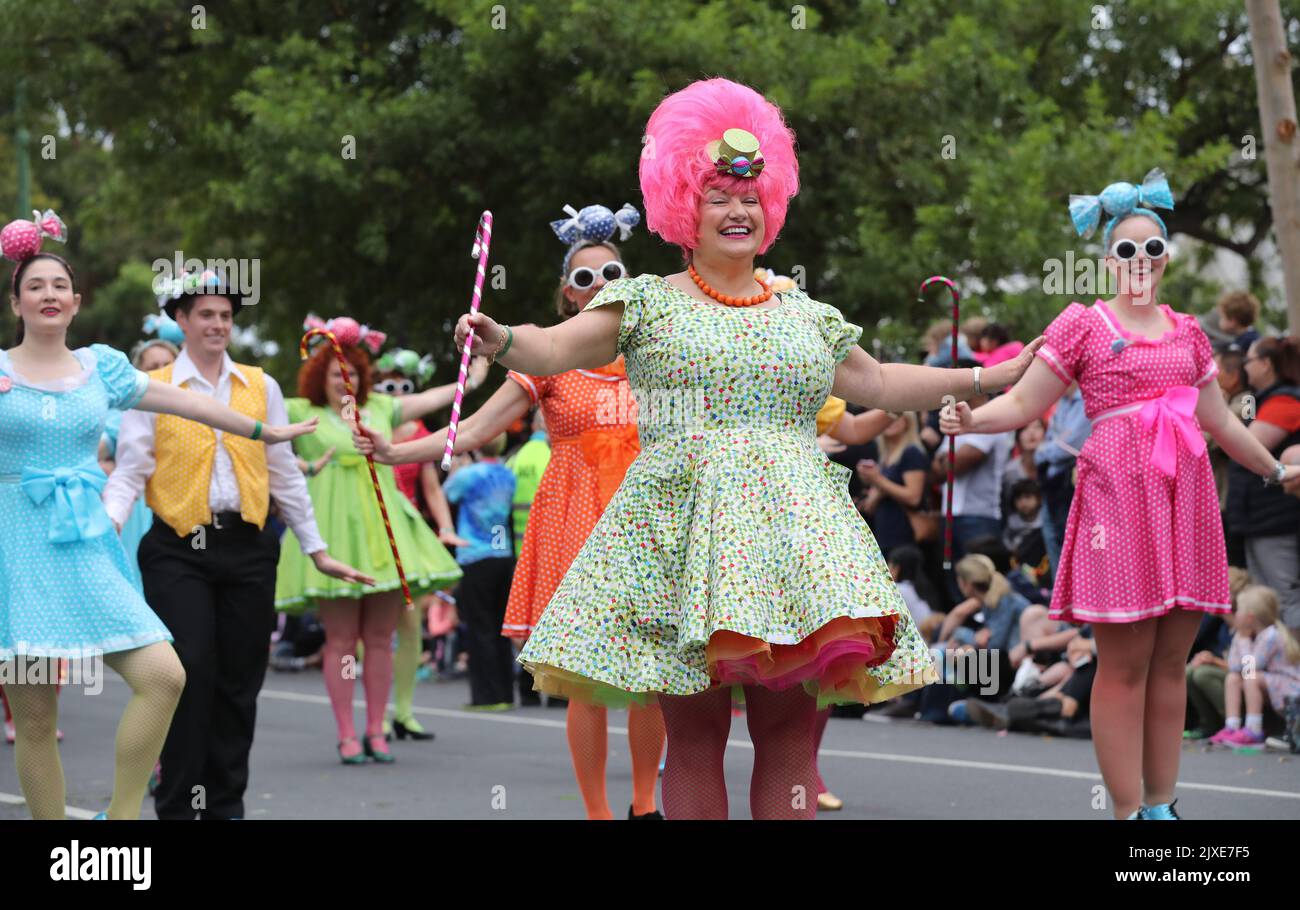 Participants in the 2018 Moomba parade in Melbourne, Monday, March 12 ...
