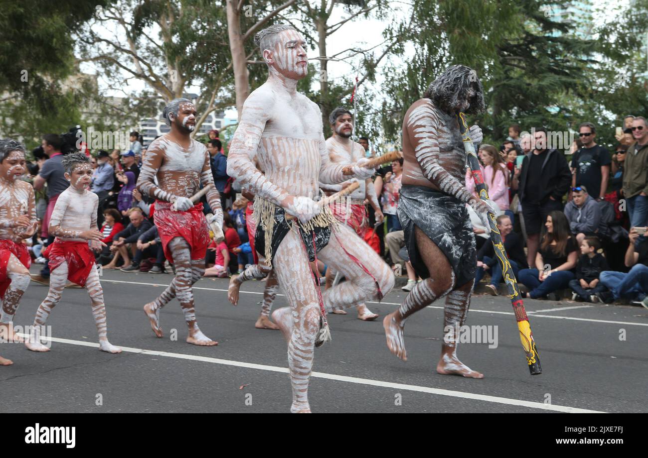 Participants in the 2018 Moomba parade in Melbourne, Monday, March 12 ...
