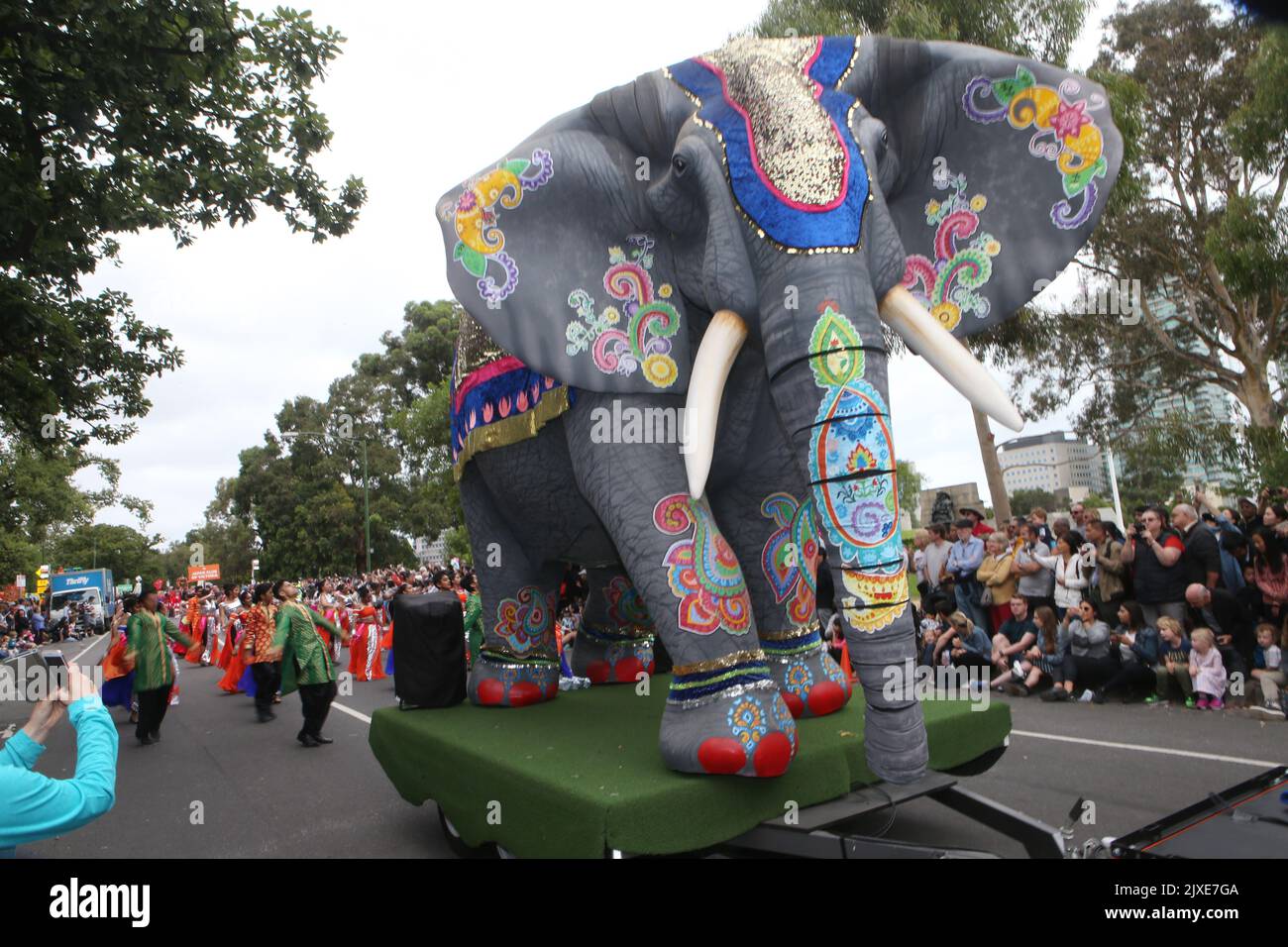 Participants in the 2018 Moomba parade in Melbourne, Monday, March 12 ...