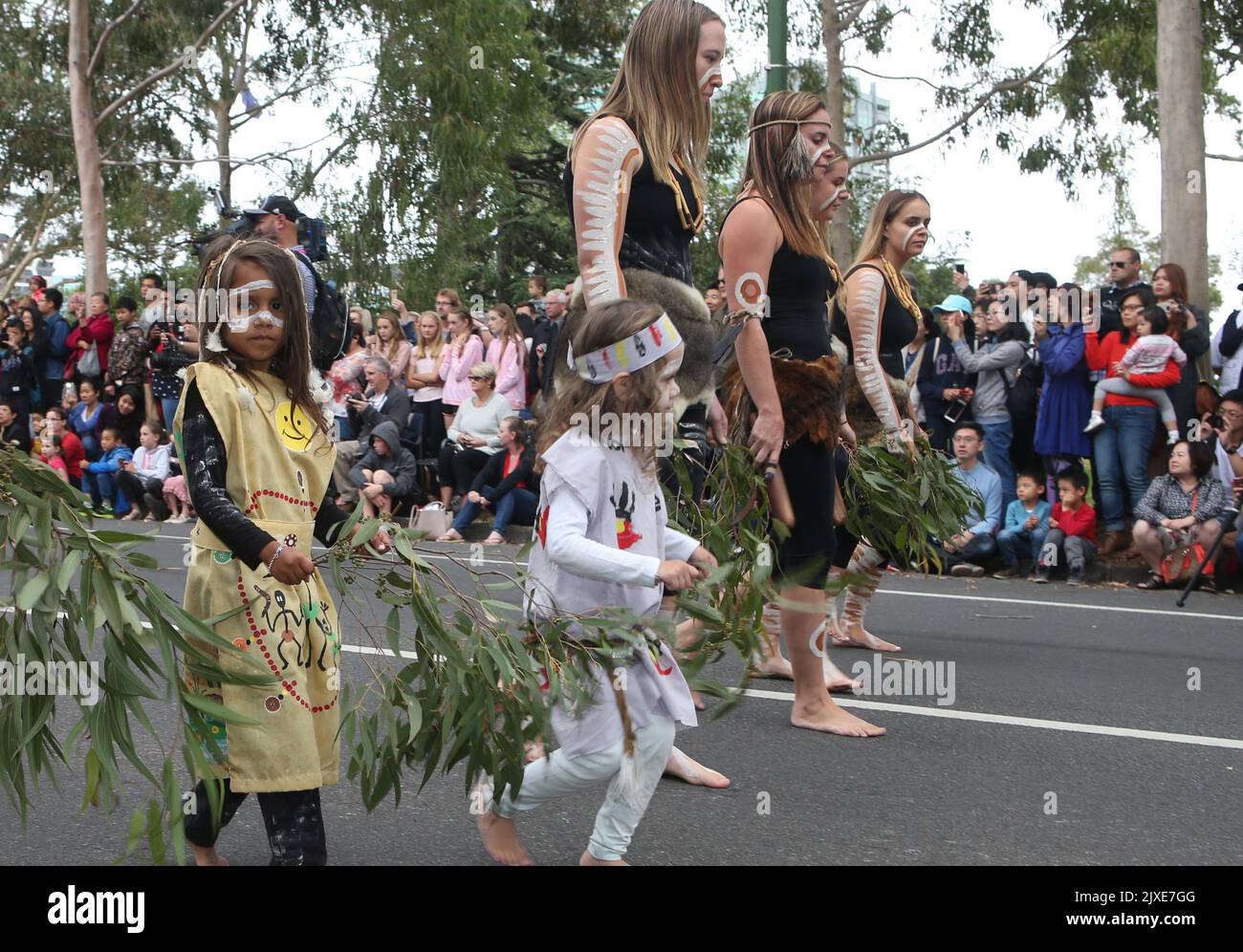 Participants in the 2018 Moomba parade in Melbourne, Monday, March 12 ...