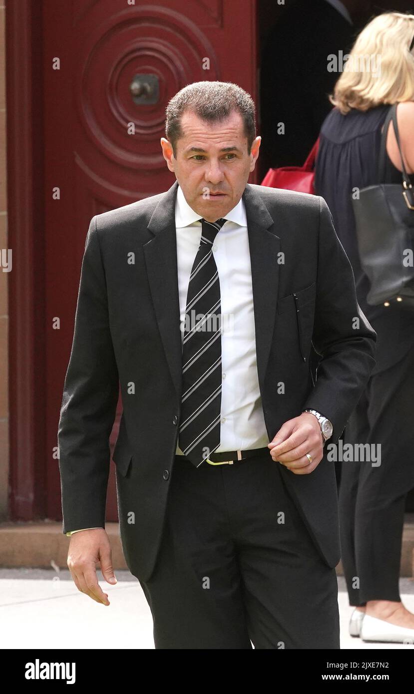Mark Caleo is seen outside the Darlinghurst Court in Sydney, Monday ...