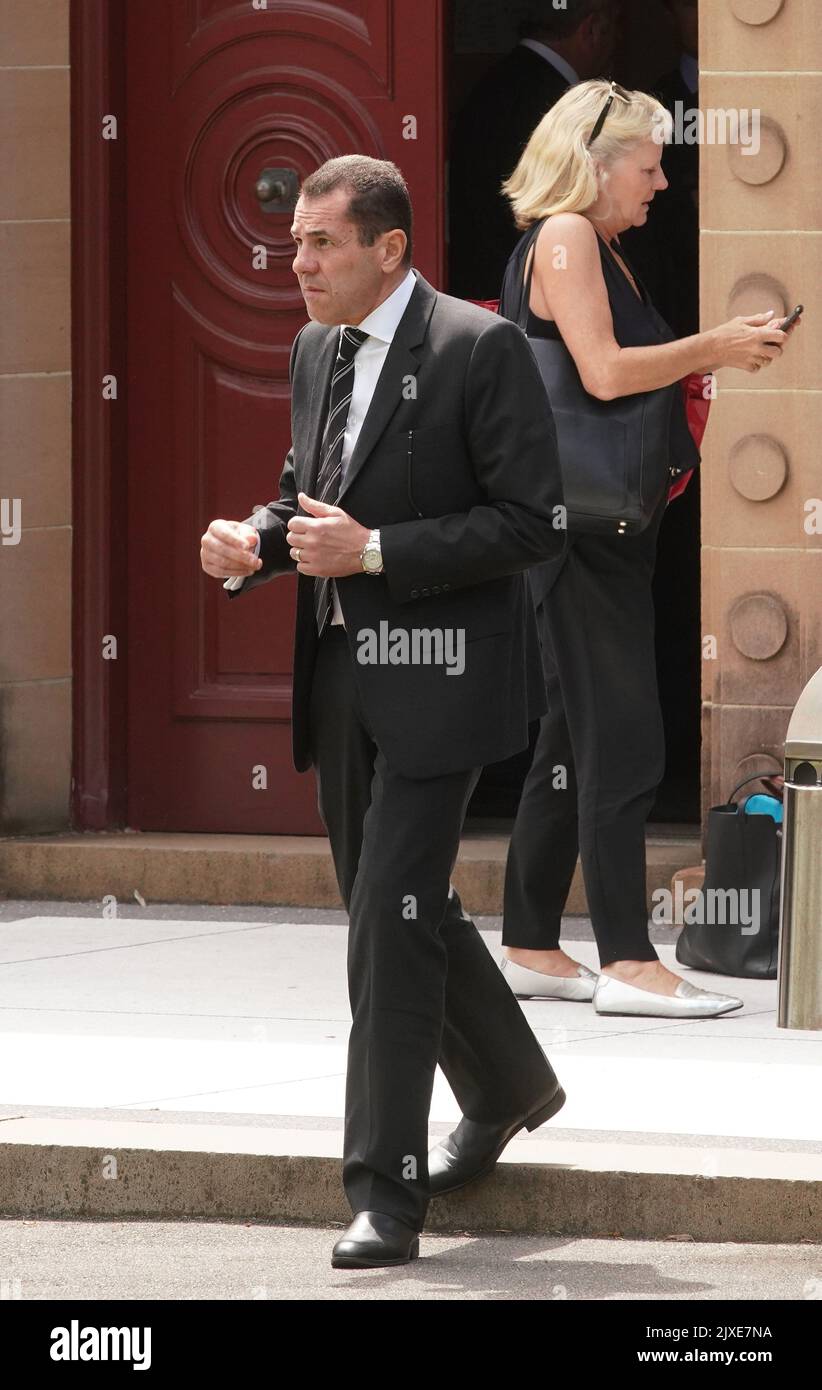 Mark Caleo is seen outside the Darlinghurst Court in Sydney, Monday ...