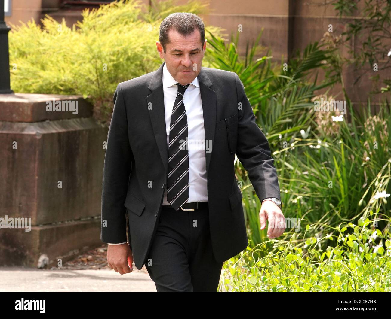 Mark Caleo is seen outside the Darlinghurst Court in Sydney, Monday ...