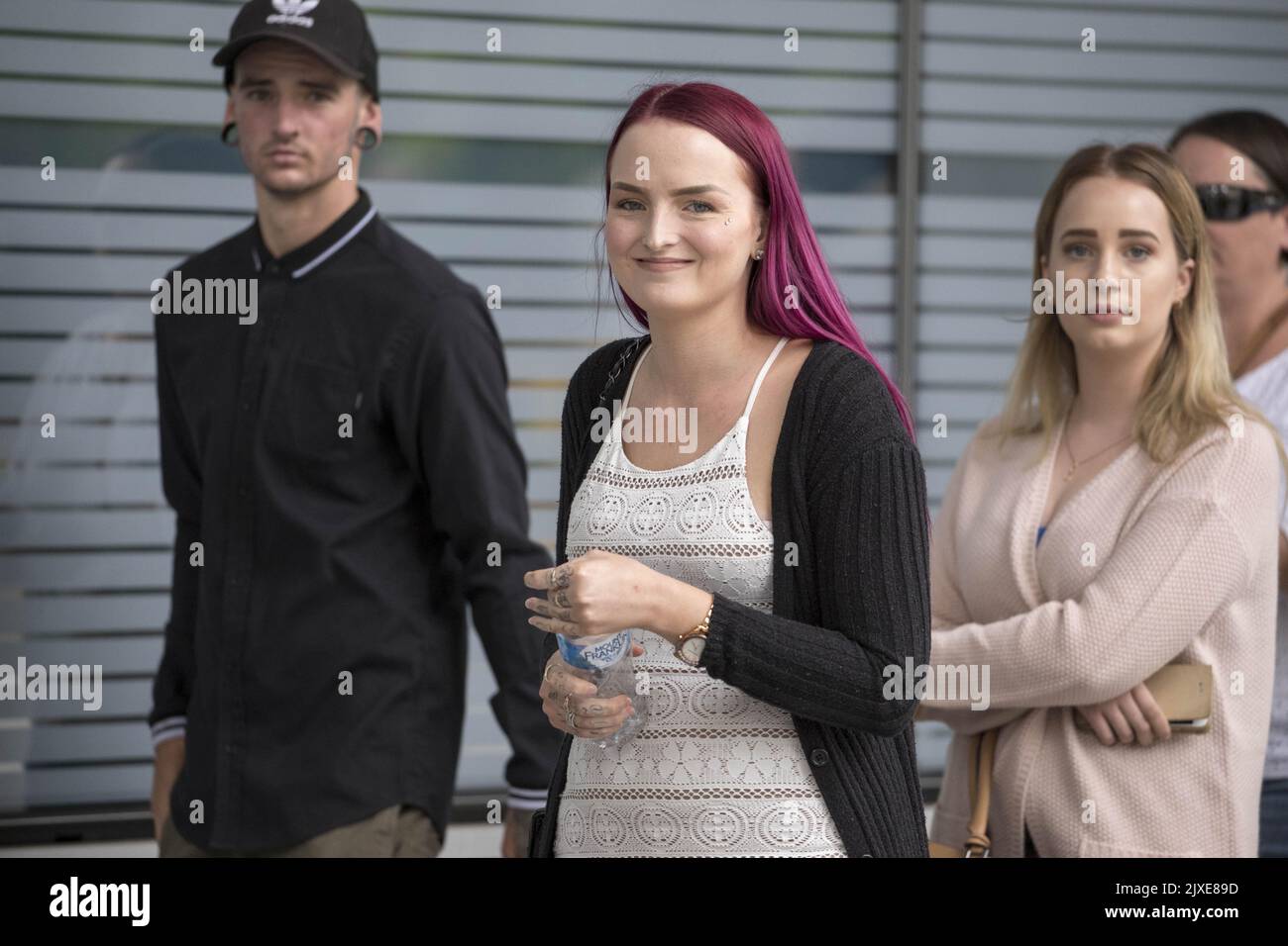 Witness, Reality Marschke-Hand leaves the Brisbane Supreme court in ...