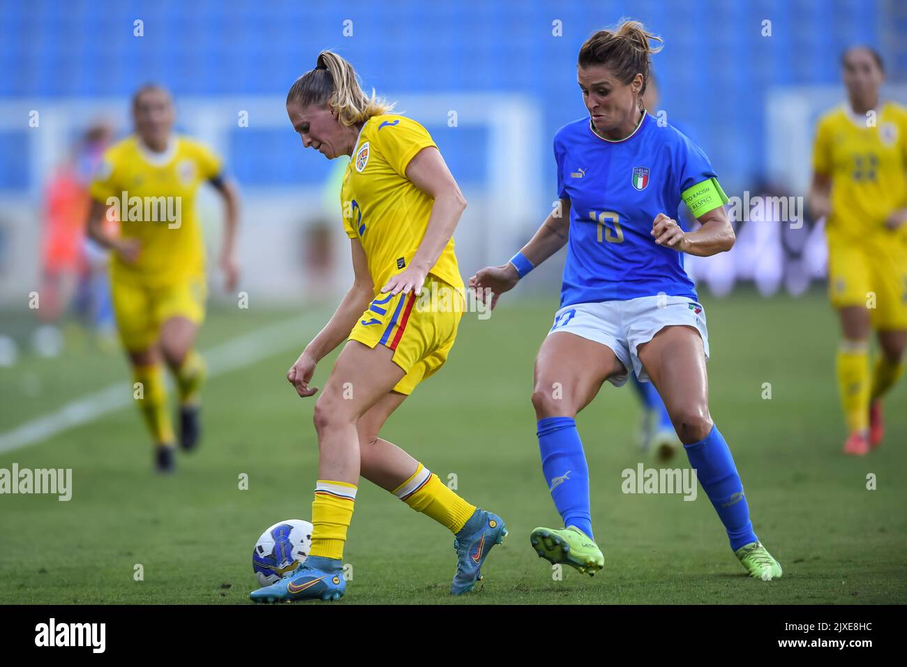 Cristiana Girelli (Italy)Olivia Oprea (Romania) during the Fifa "Womens ...