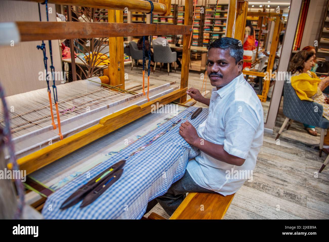New Delhi, India. 06th Sep, 2022. Weaver Pitchuka Mallikarjunarao ...