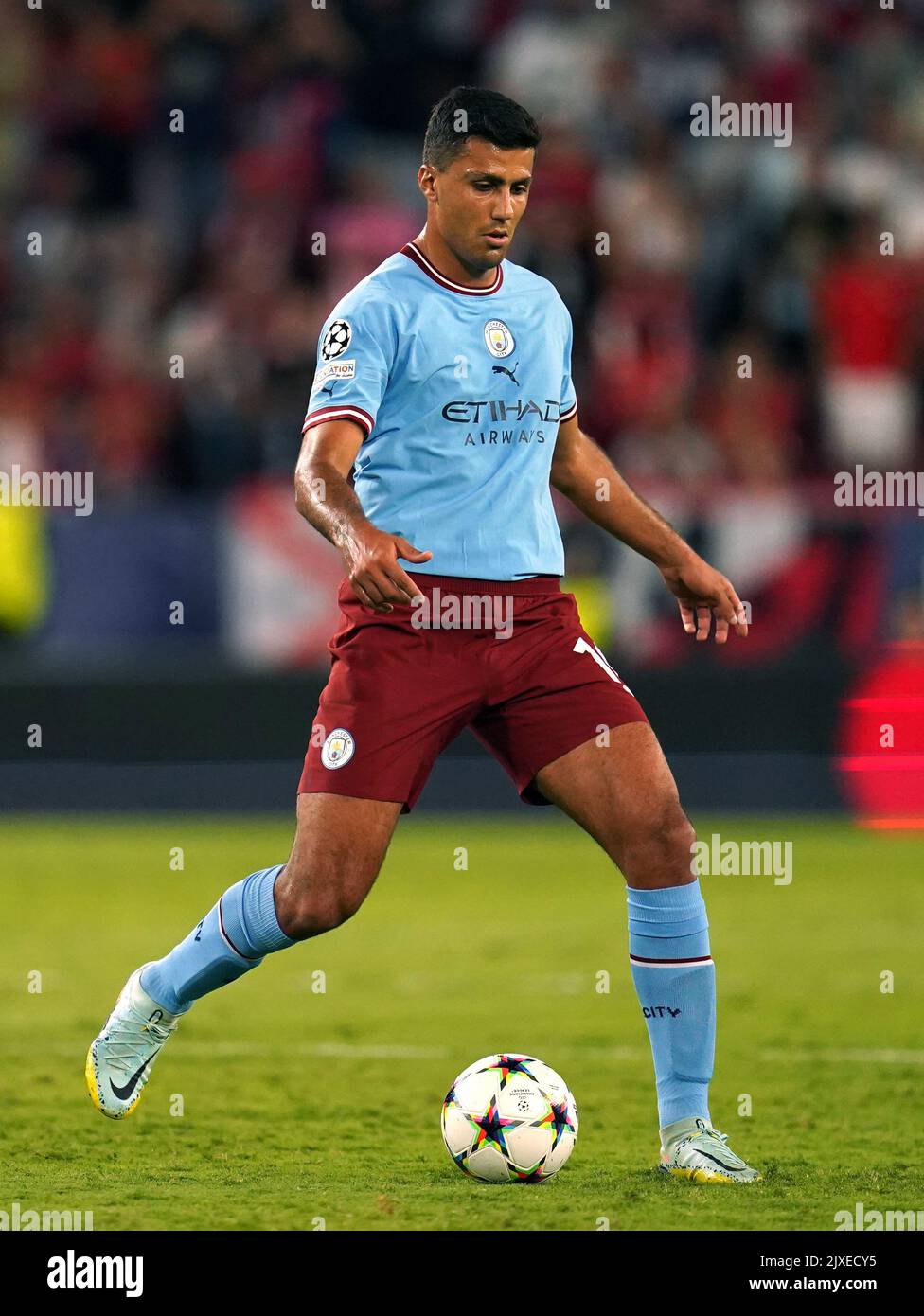 Manchester City's Rodri during the UEFA Champions League Group G match ...