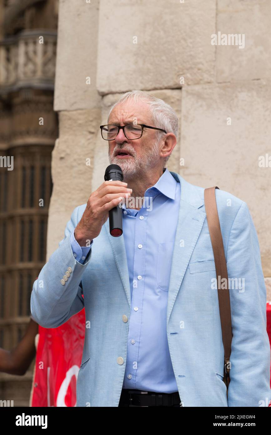 London UK 6th September, 2022. independent MP Jeremy Corbyn at the ...