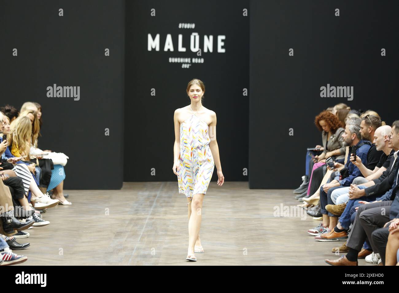 09/07/2022, Berlin, Germany, Models walk the runway at the Malūne by ...