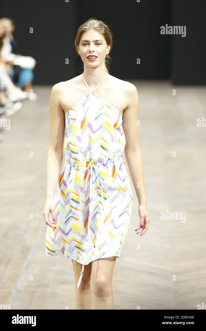 09/07/2022, Berlin, Germany, Models walk the runway at the Malūne by ...