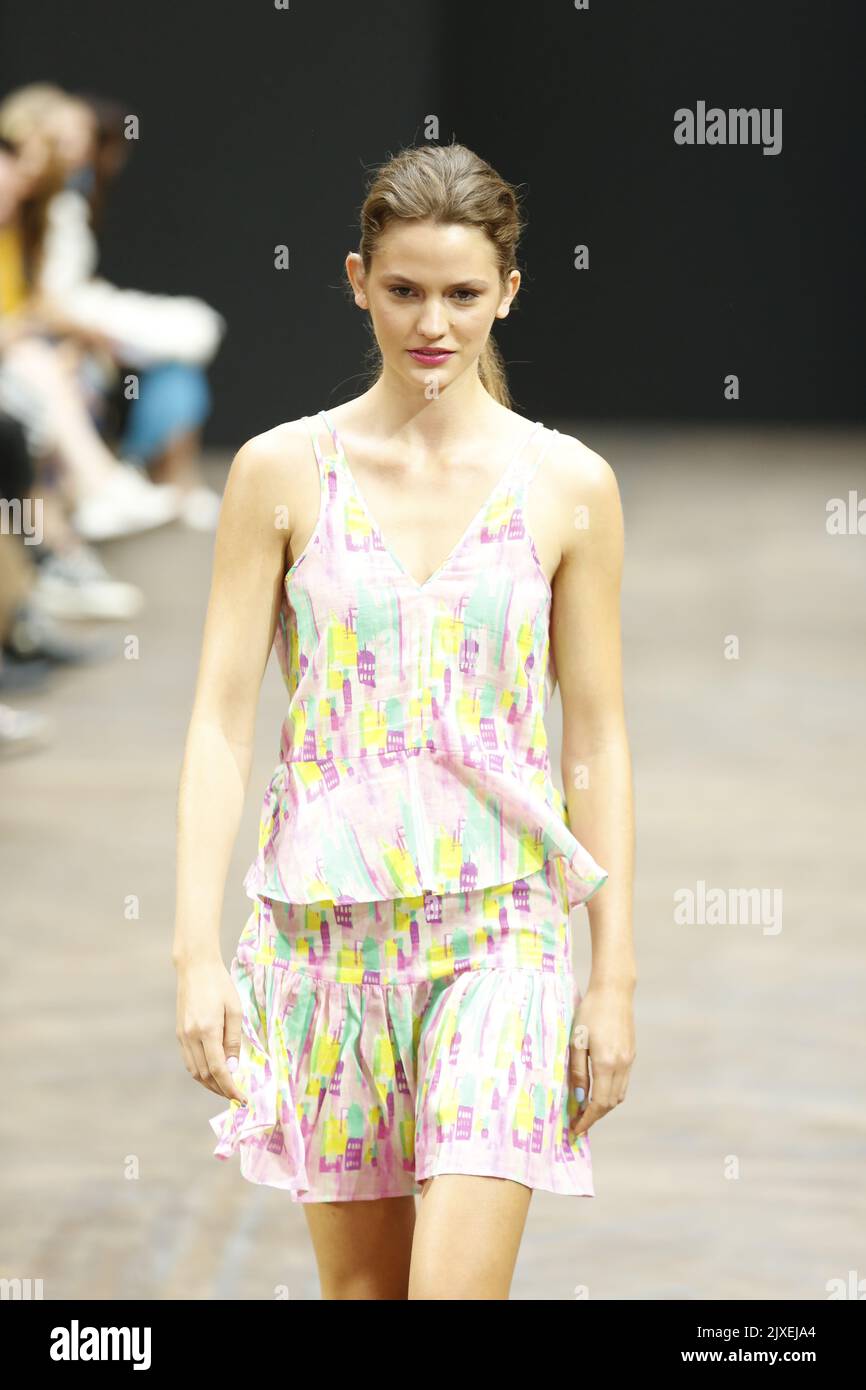 09/07/2022, Berlin, Germany, Models walk the runway at the Malūne by ...