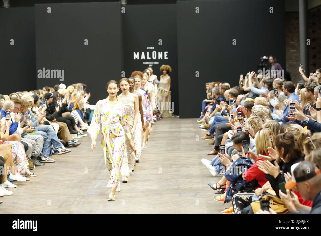 09/07/2022, Berlin, Germany, Models walk the runway at the Malūne by ...