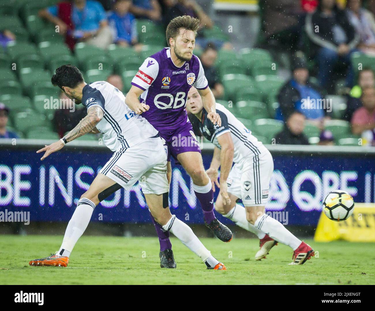 Chris Harold of the Perth Glory during the Round 24 A-League match ...