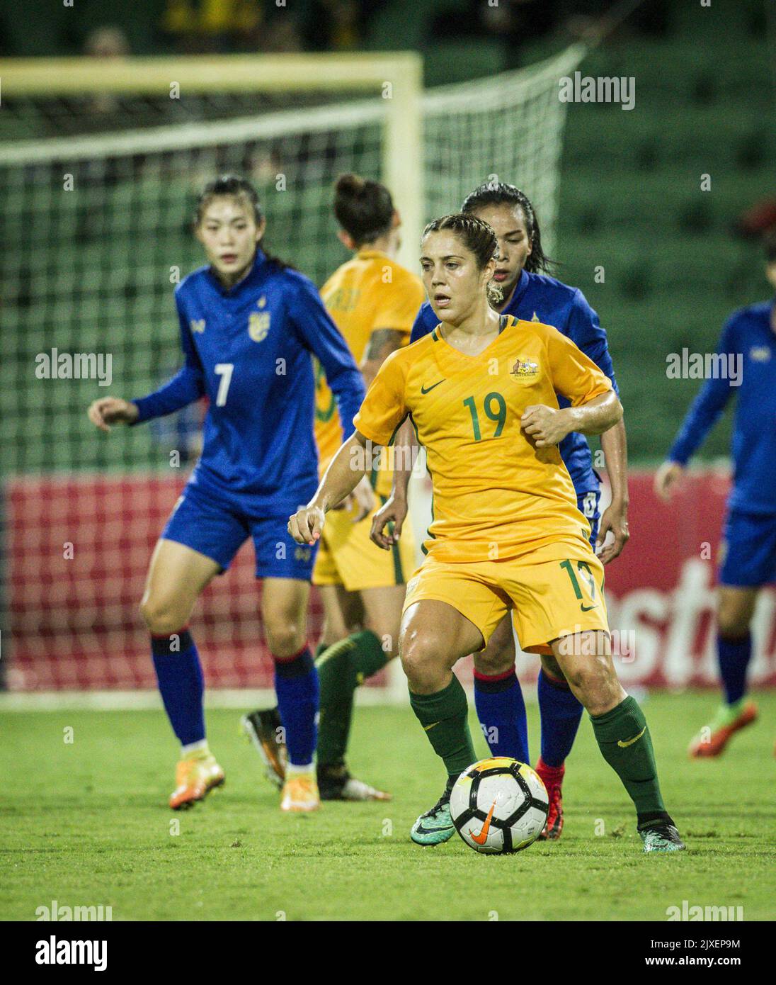 Katrina Gorry of the Matildas during the International friendly match ...