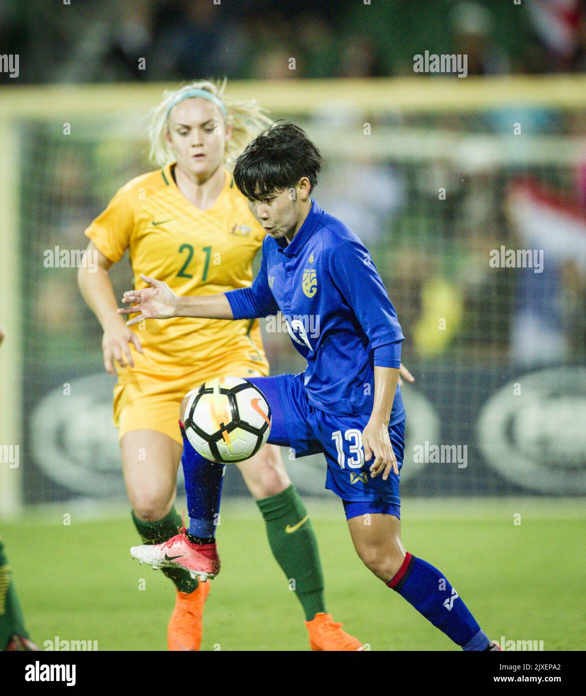 Orathai Srimanee for Thailand during the International friendly match ...