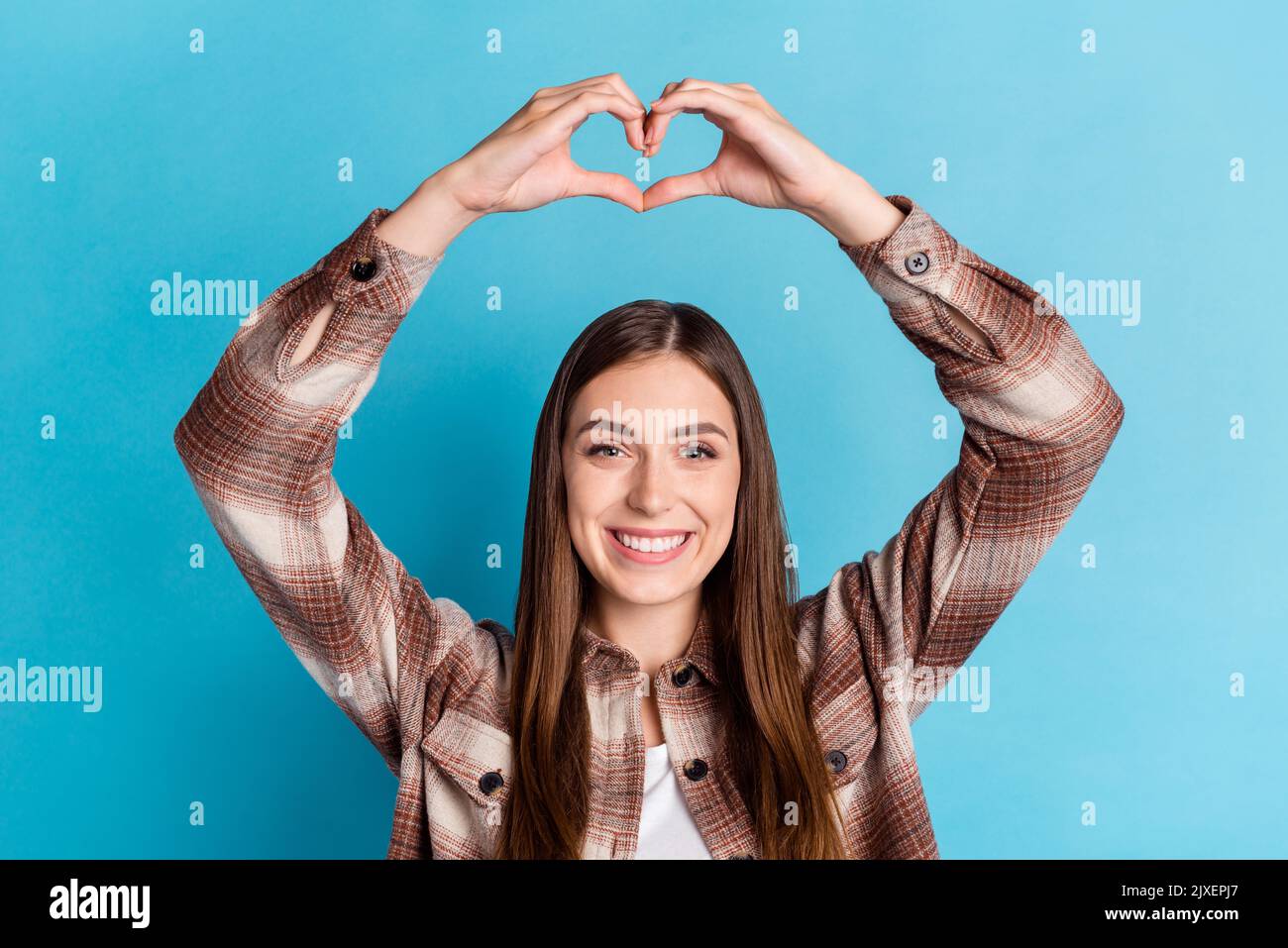 Heart head and hands model hi-res stock photography and images - Alamy