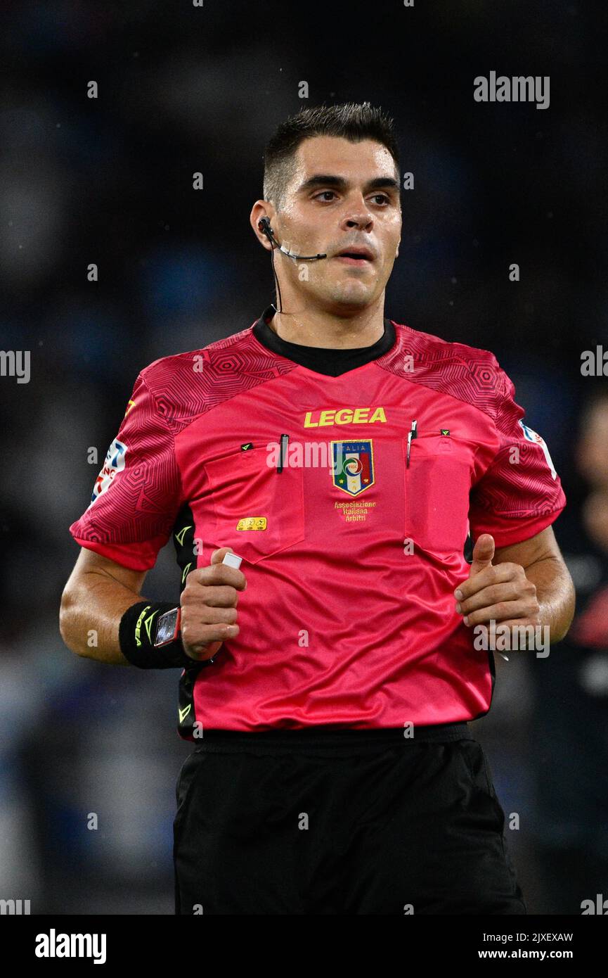 Simone Sozza referee during the Italian Football Championship League A ...
