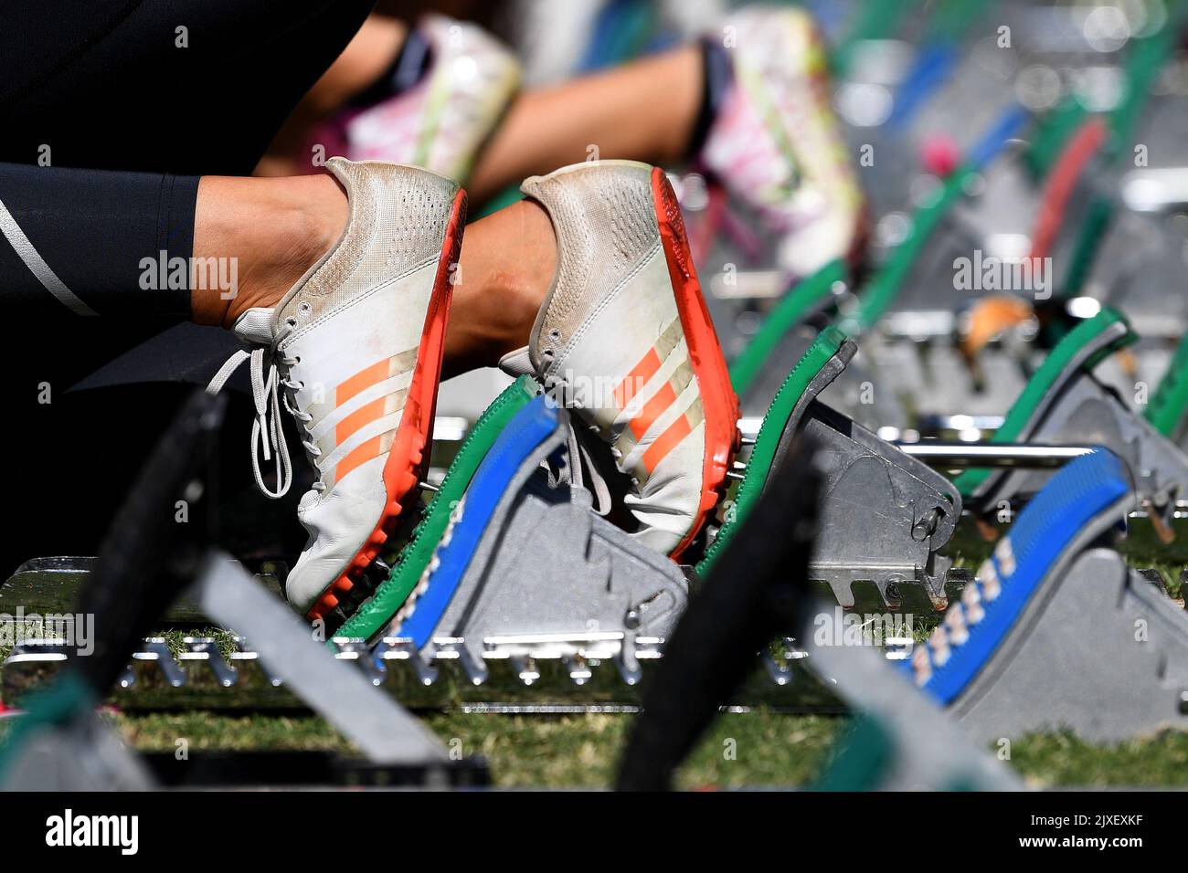 Runners warm up during the 2018 Stawell Gift in Central Park, Stawell ...