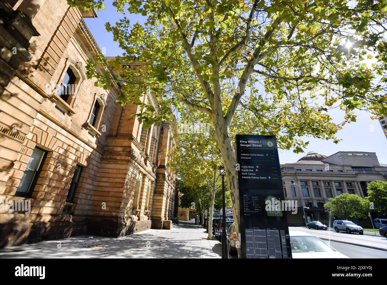 The Adelaide Supreme Court is seen in Victoria Square in Adelaide ...