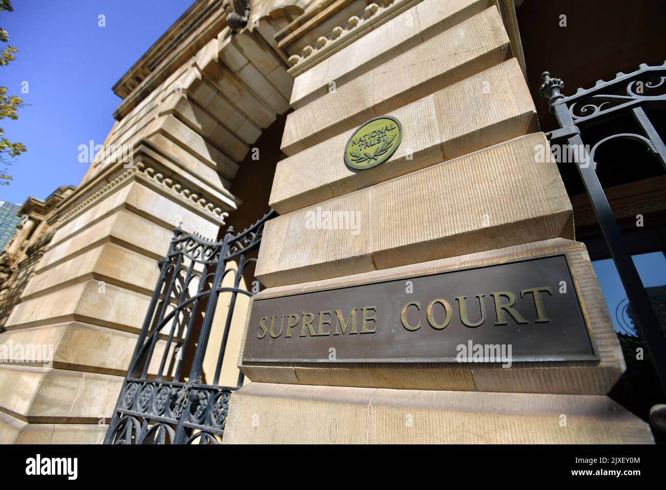 The Adelaide Supreme Court is seen in Victoria Square in Adelaide ...