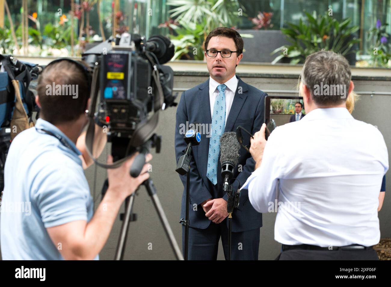 Federal Minister for Agriculture and Water Resources David Littleproud ...