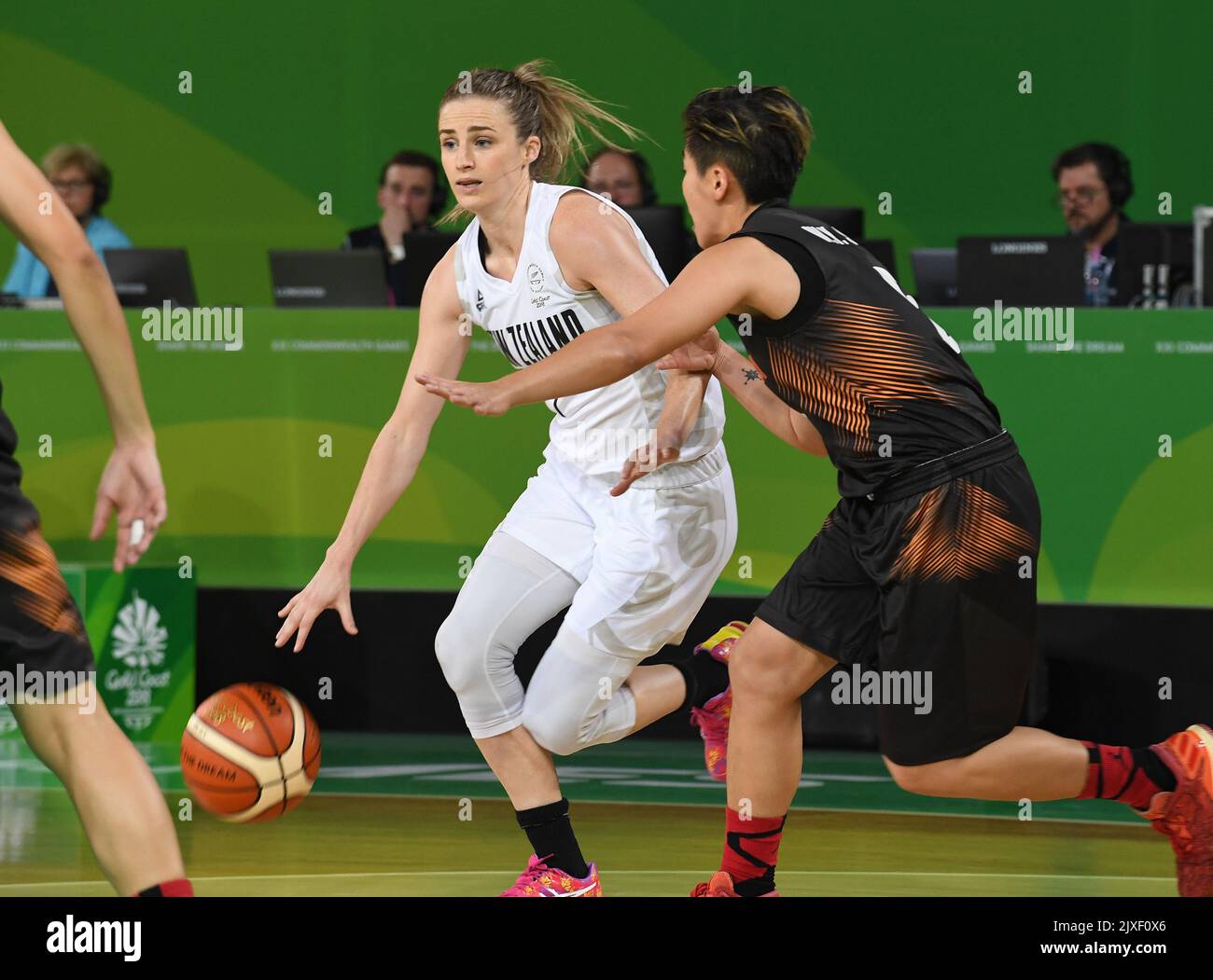 New Zealands Erin Rooney during the Women's Preliminary Round Pool B ...
