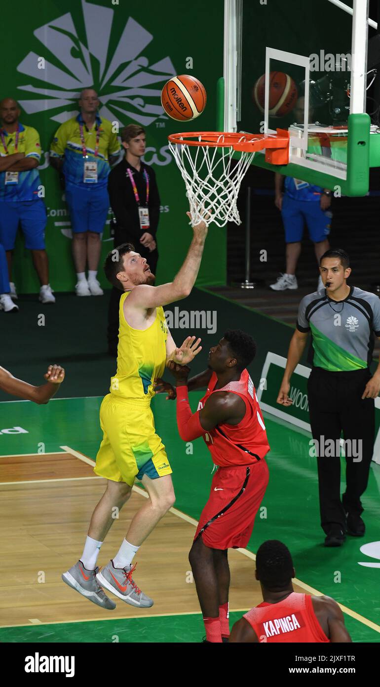 Australia's Cameron Gliddon shoots a two point basket during the Men's ...