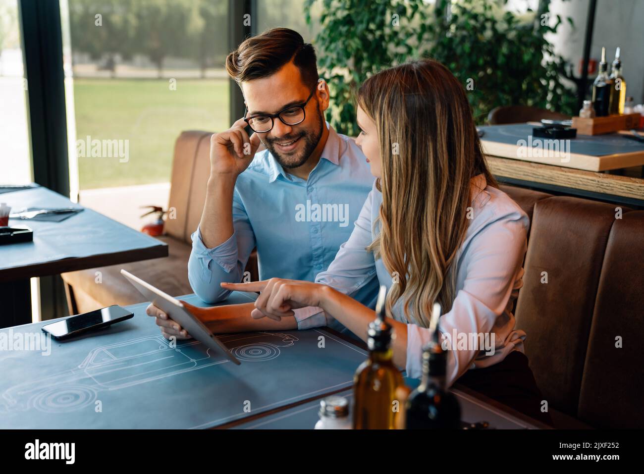 Group of happy multiethnic successful business people having fun, work ...