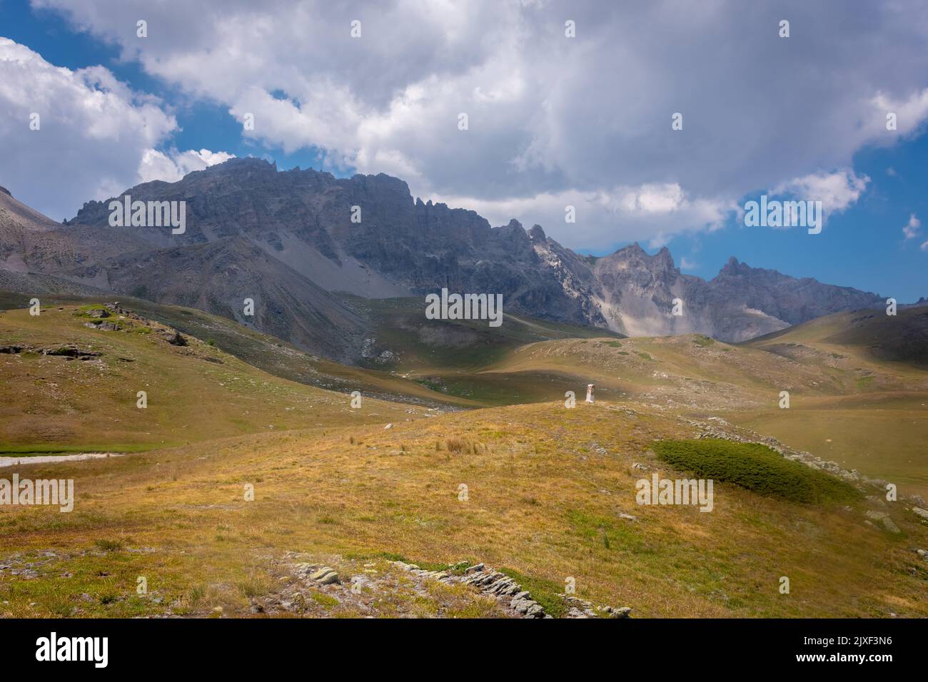 Beautiful landscape with the mountains of the vallée Étroite (french ...