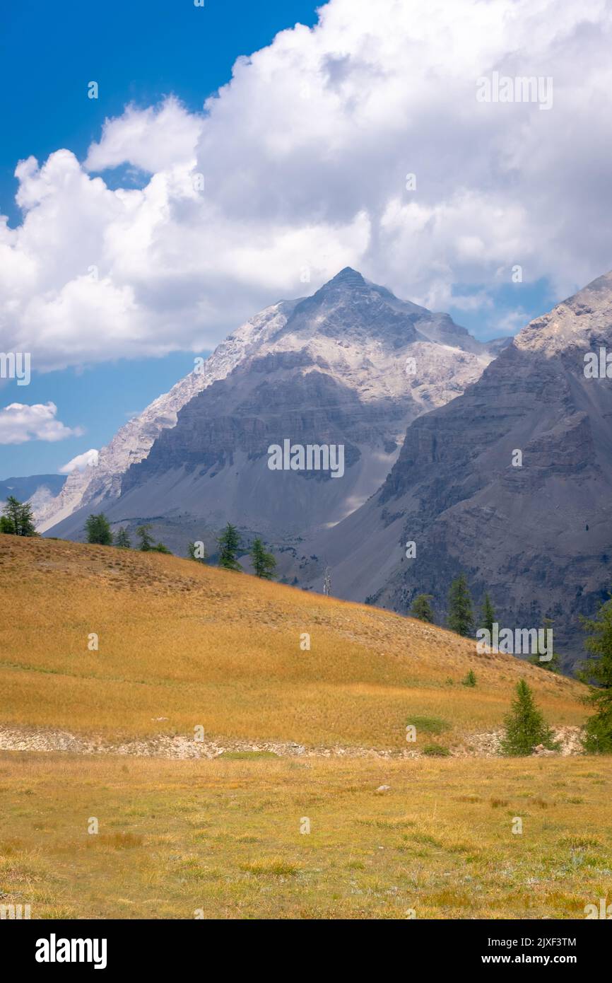 Beautiful landscape with the mountains of the vallée Étroite (french ...