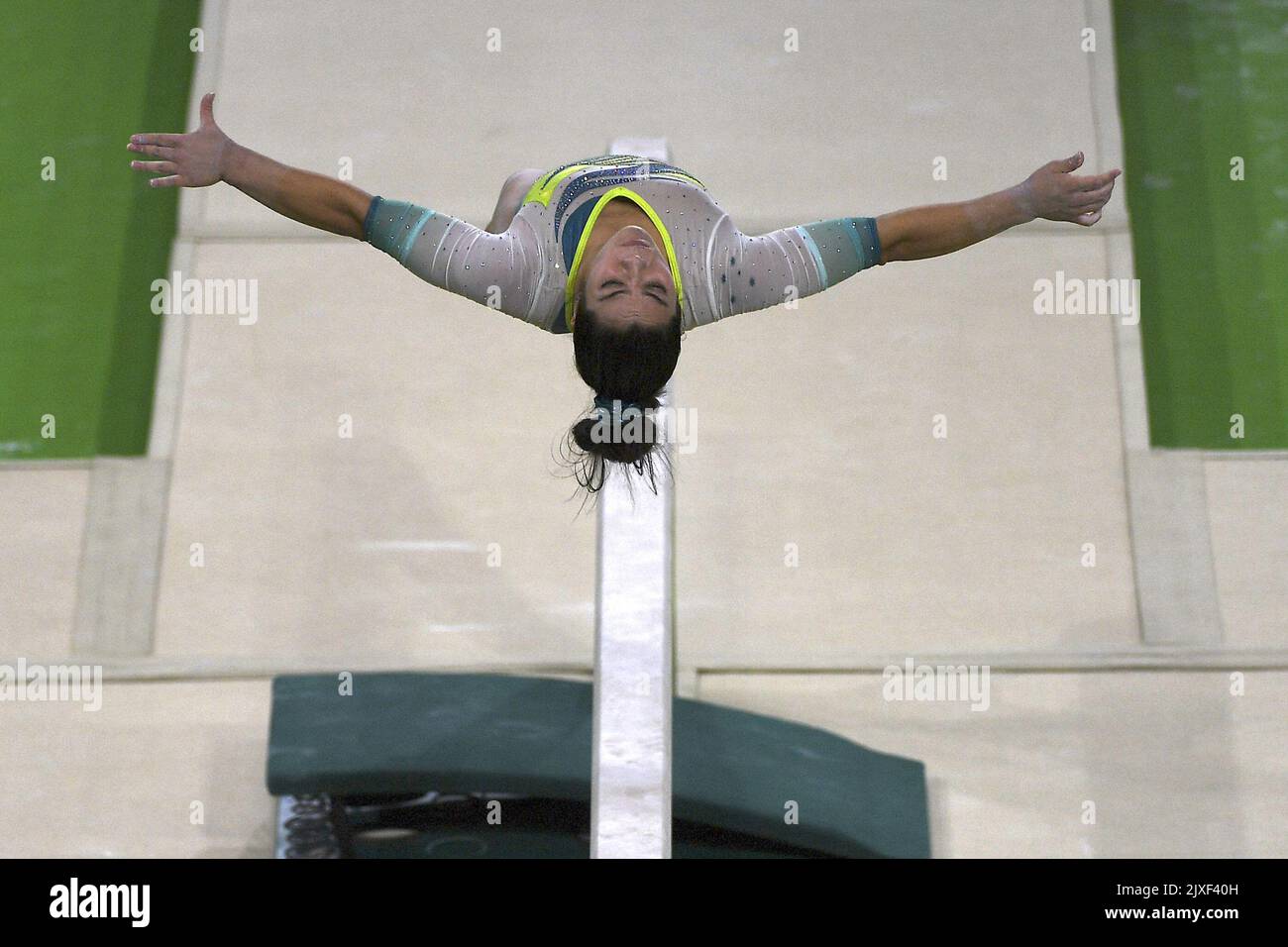 Georgia Godwin of Australia performs on the beam in the Women's ...