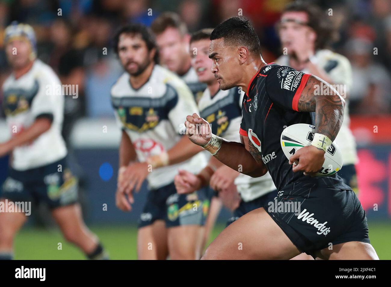 Ken Maumalo of the Warriors during the Round 5 NRL match between the ...
