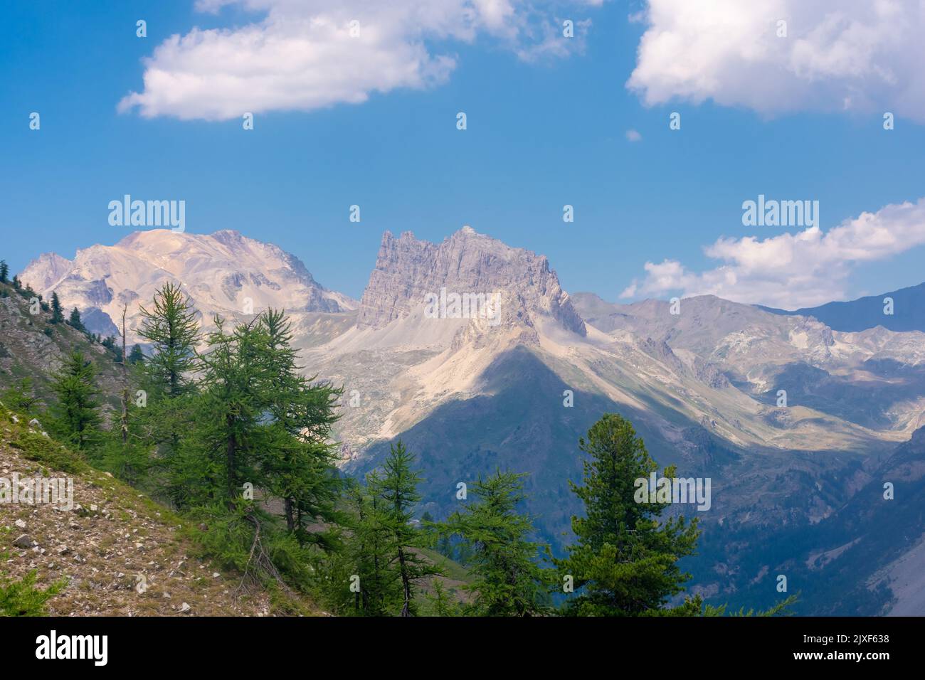 Beautiful landscape with the mountains of the vallée Étroite (french ...