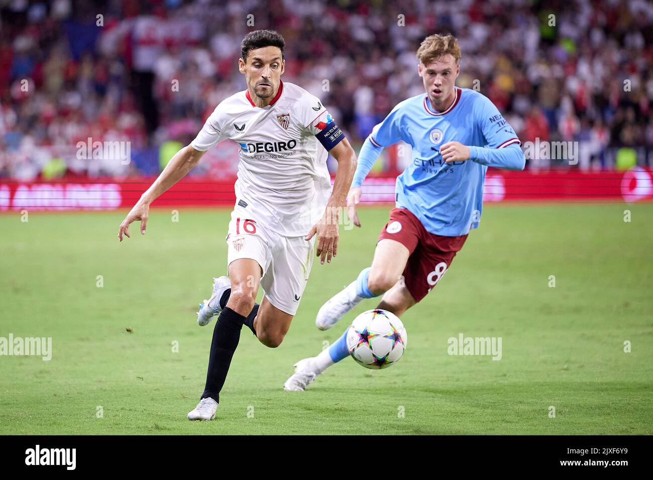 Seville, Spain. 06th Sep, 2022. Jesus Navas (16) of Sevilla FC seen ...