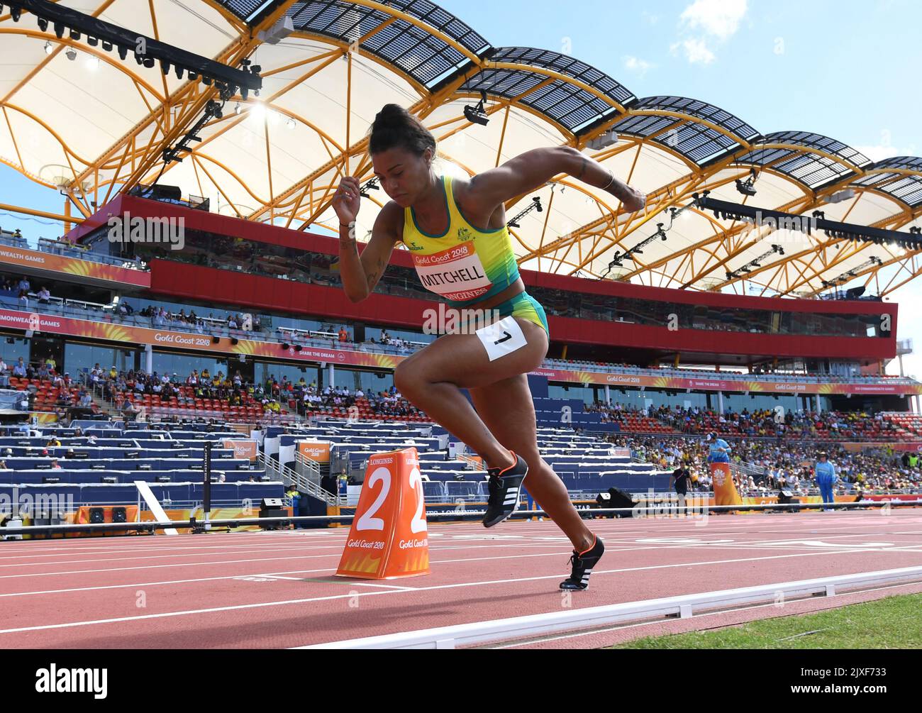 Morgan Mitchell of Australia during the Women's 400m Heat on day five ...