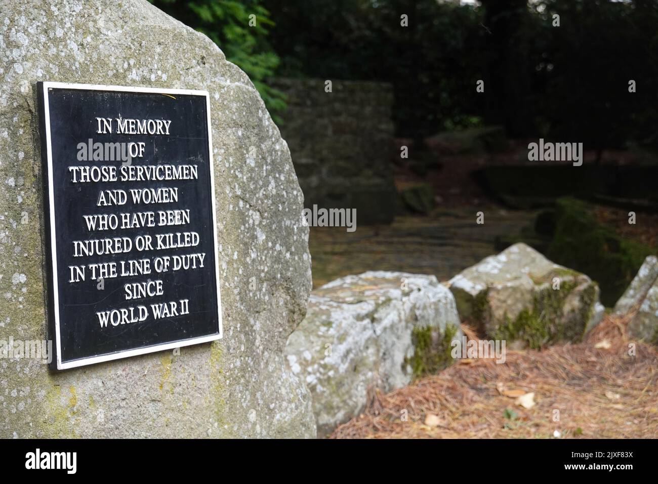 War Memorial in High Lea Park, New Mills, Derbyshire Stock Photo - Alamy