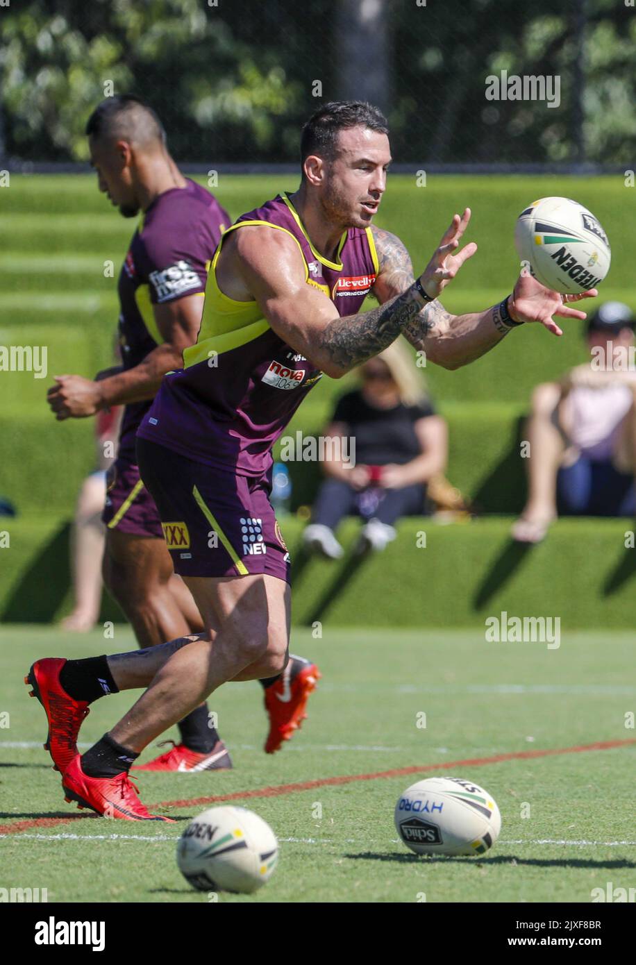 Darius Boyd in action during a training session with the Brisbane ...