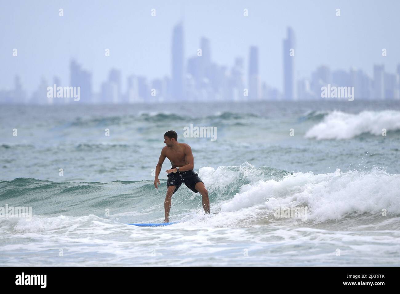 Australian surfer Mick Fanning hosts a surf lesson for former ...