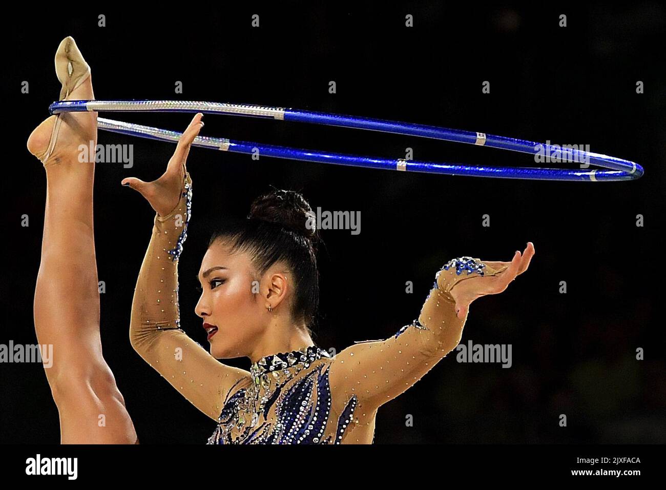 Enid Sung of Australia during the Rhythmic Gymnastics individual ...