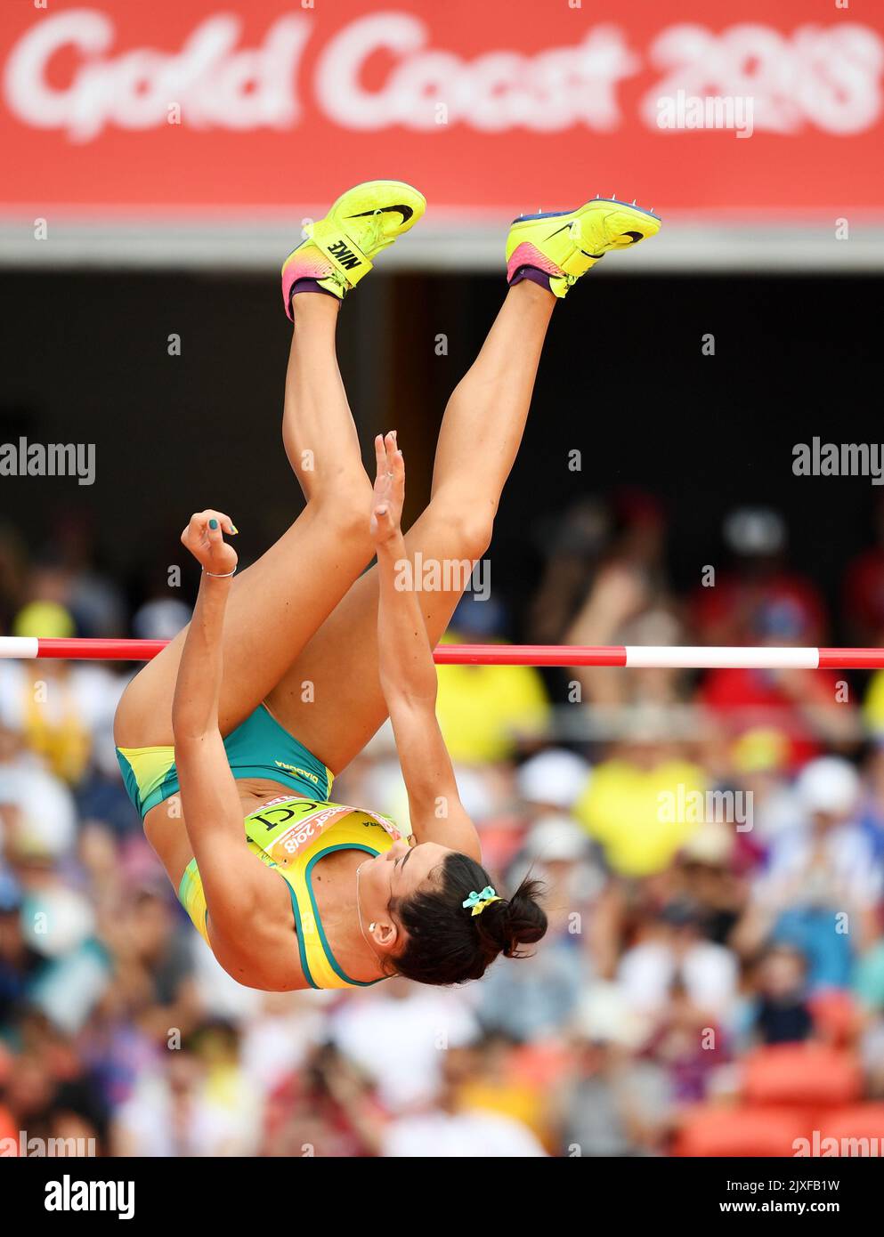 Celeste Mucci of Australia after the Women's Heptathlon High Jump at ...