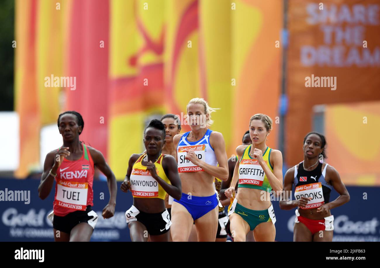 Georgia Griffith of Australia during the Women's 800m heat on day eight ...