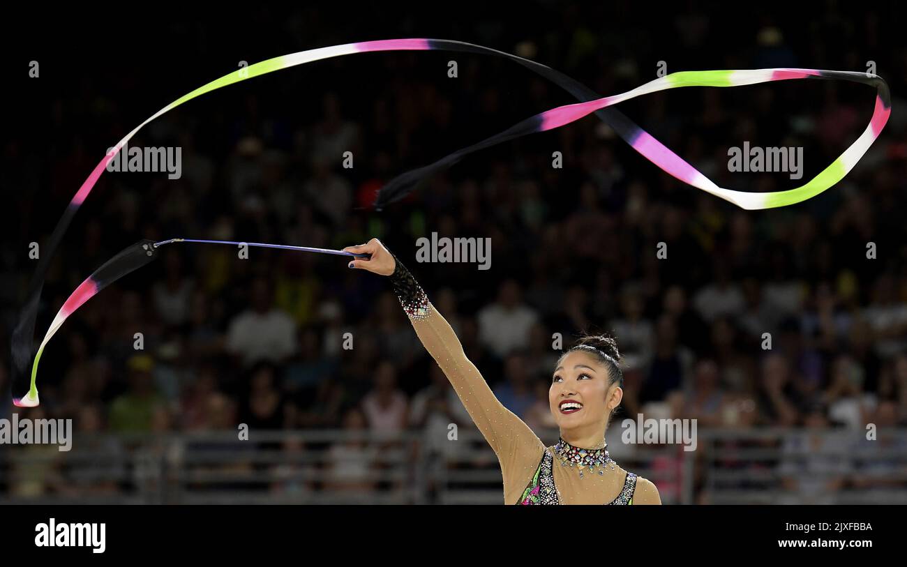 Enid Sung of Australia during the Women's Individual All-Around ...