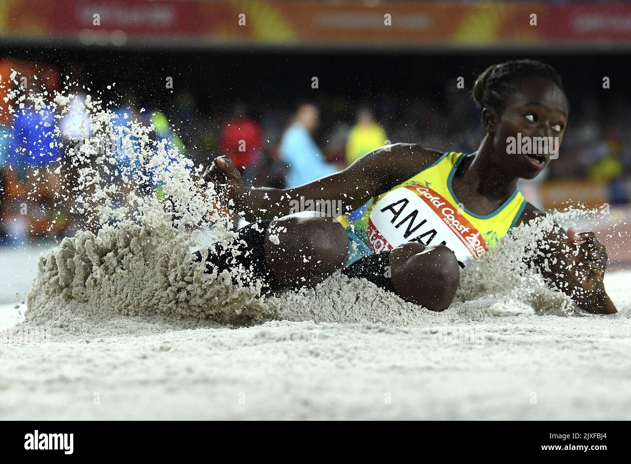 Naa Anang of Australia in action during the Women's Long Jump Final on ...